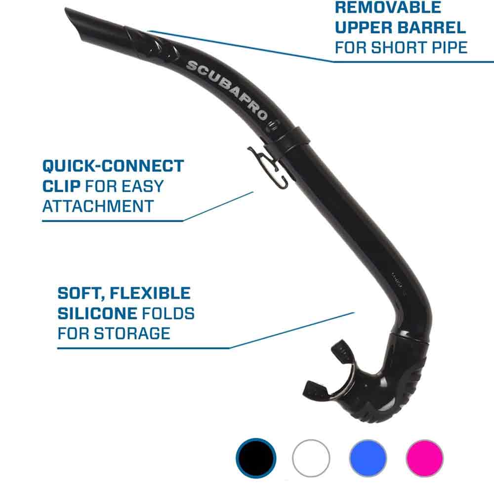 Scubapro Apnea Freedive Snorkel: Streamlined Design