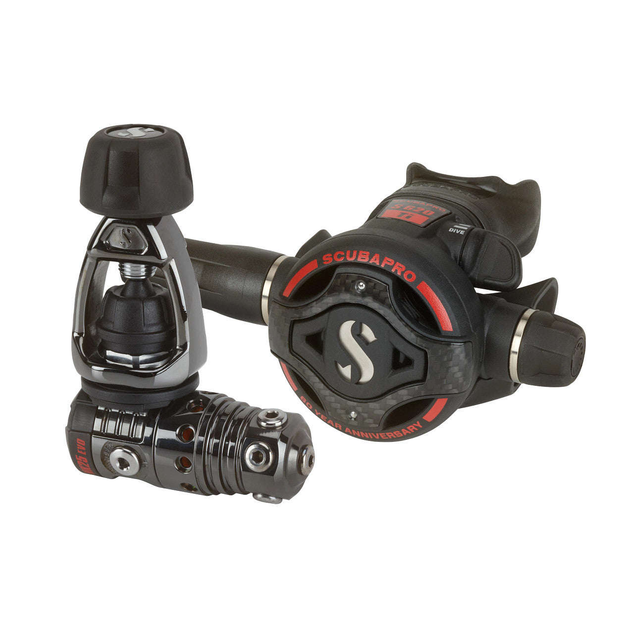 Scubapro 60th Anniversary Edition MK25 EVO/s620Ti Black Tech Carbon Re